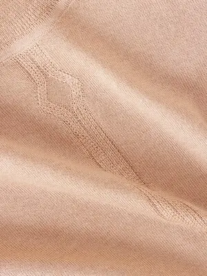 Gabriela Hearst Turtleneck Sweater In Cashmere And Silk-blend - Nude