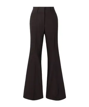 Gabriela Hearst Wool Flared Trousers - Black