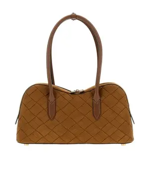 Stella McCartney Logo Detailed Zipped Shoulder Bag - Brown