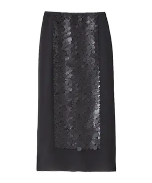 JOSEPH Sequin-embellished Midi Skirt
