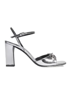 Gucci Signora Sandal - Metallic Silver