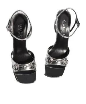 Gucci Signora Sandal - Metallic Silver