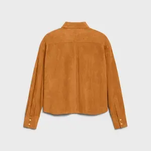 Celine Suede Shirt With Lapels And Pocket