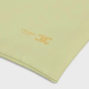 Celine Small Crystal Pouch In Lambskin - Yellow