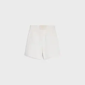 Celine High-waisted Denim Shorts With Stud Embellishments