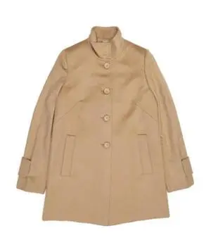 Max Mara Single-breasted Coat With Stand Collar - No