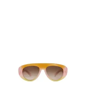 Celine Triomphe Stamp 01 Sunglasses In Acetate - Nude