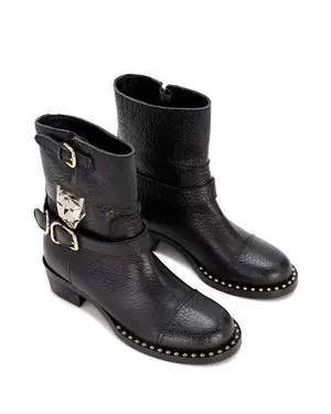Philipp Plein Logo Booties
