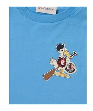Moncler Cotton T-shirt With Mon Duck Logo