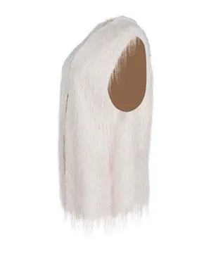 ALYSI Fringed Open-front Jacket