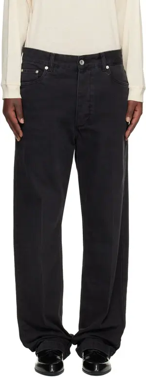 Studio Nicholson Belt Loop Jeans - Black
