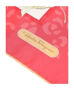 FERRAGAMO Printed Silk Scarf - Multicolor