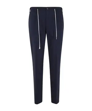 Eleventy Drawstring Tapered Leg Trousers