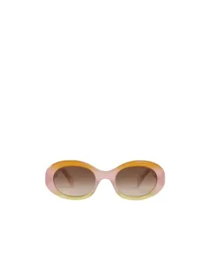 Celine Triomphe 01 Sunglasses In Acetate - Sunset