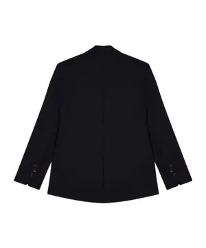 Emporio Armani Double-breasted Fluid Wool Jacket
