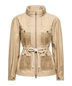Moncler Bougain Twill Hooded Jacket