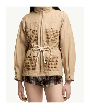 Moncler Bougain Twill Hooded Jacket