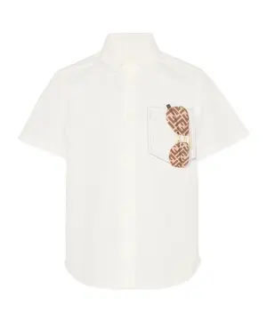 Fendi Short-sleeved Shirt With Ff Pattern Detail