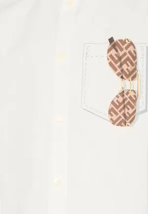 Fendi Short-sleeved Shirt With Ff Pattern Detail