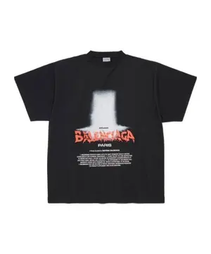 Balenciaga The Door Oversized T-shirt - Black