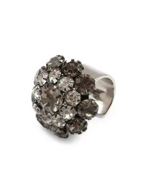 MAISON MARGIELA Crystal-embellished Earcuff - Black