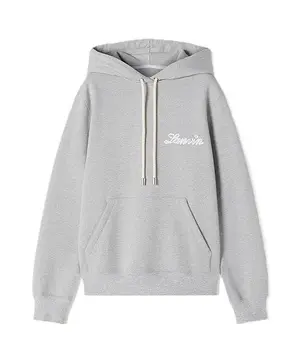 LANVIN Logo-print Hooded - Gray