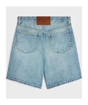 Celine Cotton Denim Shorts