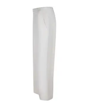 ALYSI Elastic-waist Wide-leg Pants - Gesso