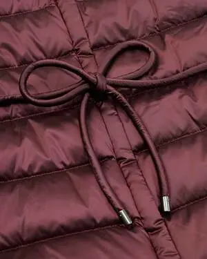 Max Mara Quilted Down Jacket With Belt