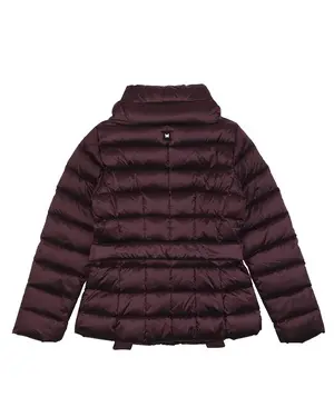 Max Mara Quilted Down Jacket With Belt - Red