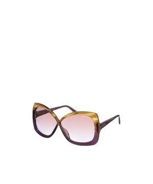 TOM FORD Cat Eye Full Frame Sunglasses - Multicolor