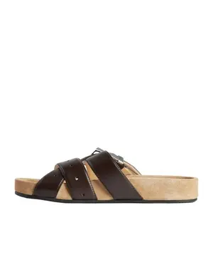 Balenciaga Belt Mules - Mocha