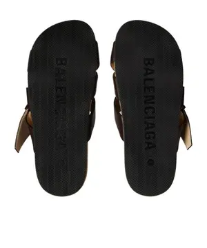 Balenciaga Belt Mules - Mocha