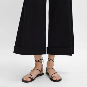 Celine Spiral Sandals In Lambskin