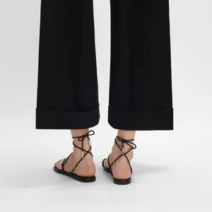 Celine Spiral Sandals In Lambskin