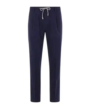 Eleventy Drawstring Casual Pants - Black