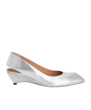 JIL SANDER Slingback Wedge Pumps - Grey