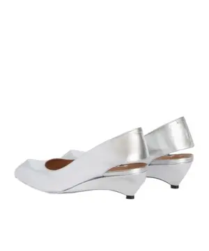 JIL SANDER Slingback Wedge Pumps - Grey