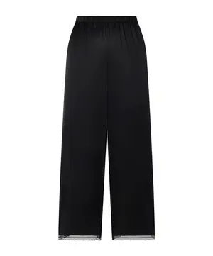Staud Lace Trim Wide-leg Trousers