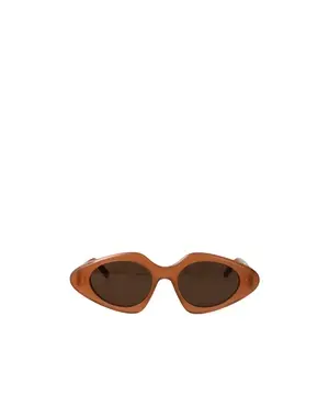 Loewe Geometric Frame Sunglasses - Brown