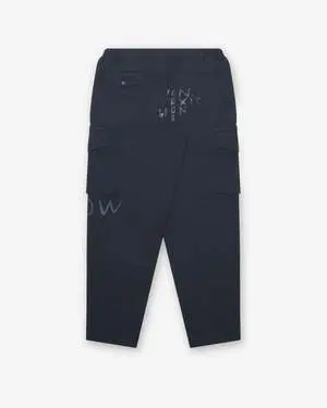 Comme Des Garçons Text-printed Elastic Waist Trousers