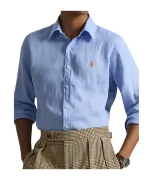 Polo Ralph Lauren Ralph Lauren Button-down Linen Shirt - Blue