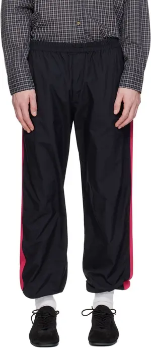Gimaguas Elastic Waist Casual Pants - Black