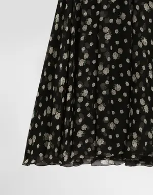 Dolce & Gabbana Floral Print Chiffon Dress
