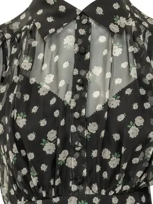 Dolce & Gabbana Floral Print Chiffon Dress