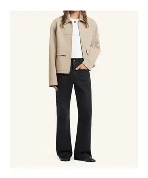 COURREGES Double-pocket Point Collar Jacket - Beige