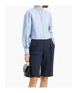 Brunello Cucinelli Cotton Cropped Shirt