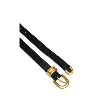 BY MALENE BIRGER Zoilo Ponyhair Belt - Black