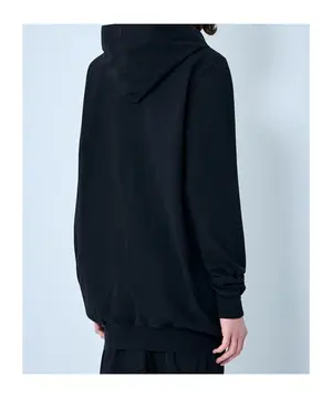 Rick Owens Jersey Drawstring Hoodie - Black