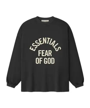 Fear Of God Campus 90s" Long Sleeve T-shirt - Faded Black
